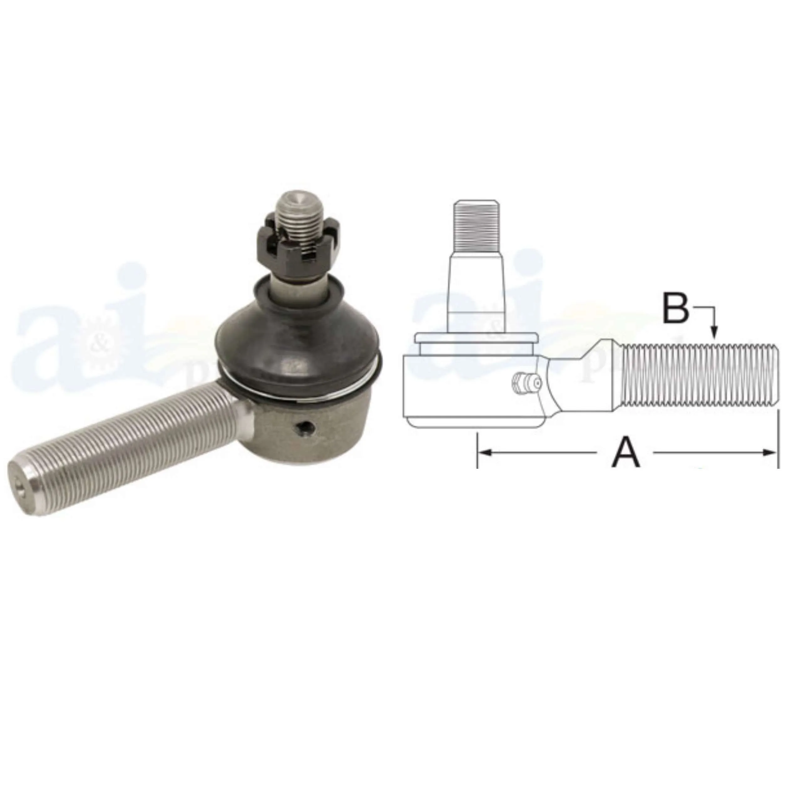 Tie Rod End, Left Hand Thread - Weaver's Compact Tractor Parts