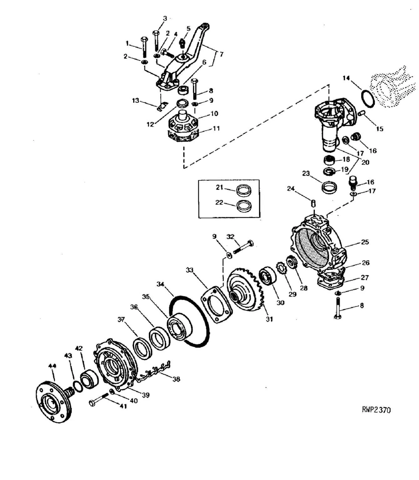 Front Axle Snap Ring (4wd) (Item # 19 on drawing) - Weaver's Compact ...