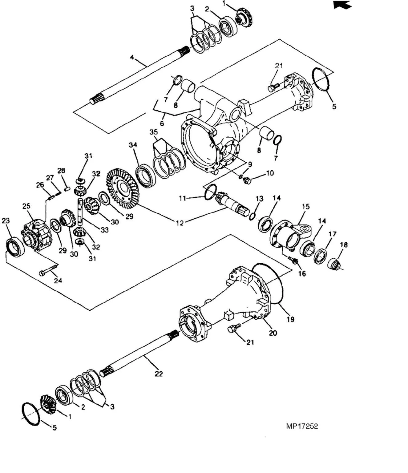 Front Axle Bearing (4wd) (Item # 34 on drawing) - Weaver's Compact ...