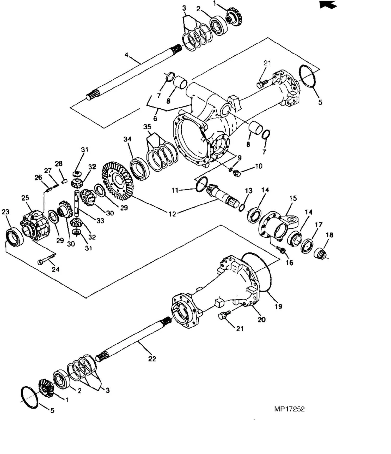 Front axle bearing (4wd) (Item # 2 on drawing) - Weaver's Compact ...