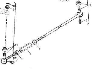 Complete Tie Rod Assembly for John Deere - Weaver's Compact Tractor Parts
